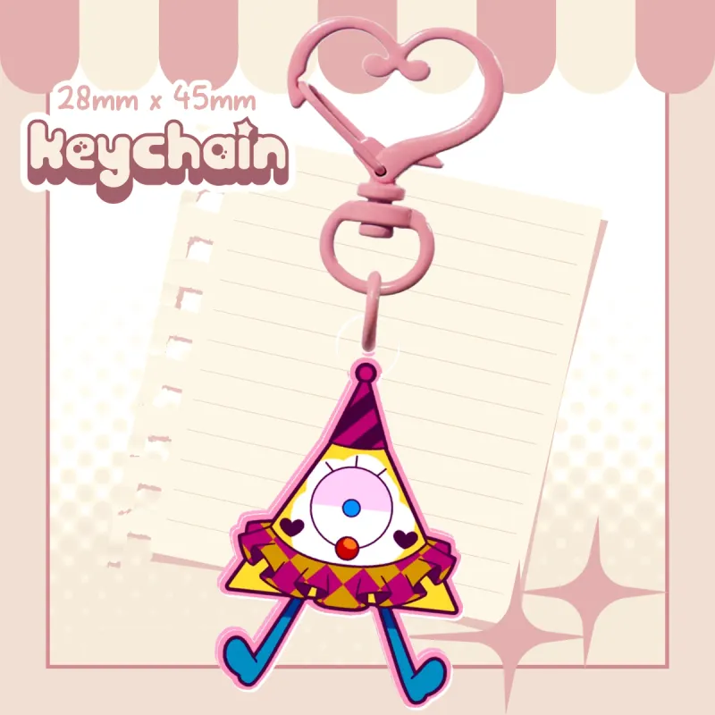 Gravity Falls Clown Pyramid Steve Keychain by FazFuri - ACGGOODS