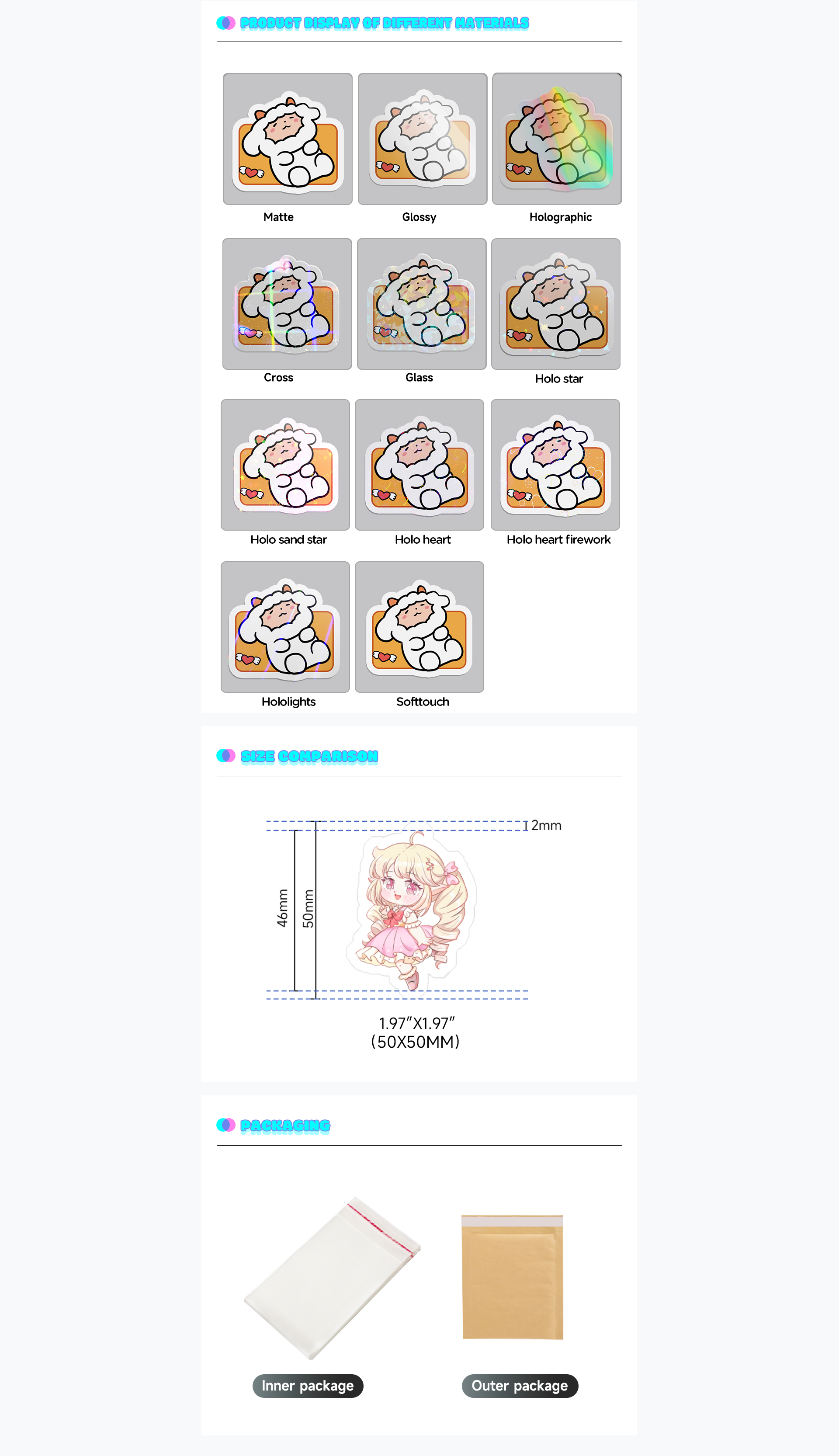 Custom Die Cut Stickers - Wooacry old version