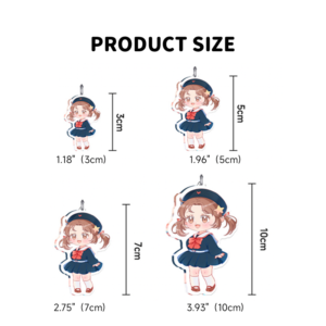 Custom Clear Acrylic Keychains - Wooacry