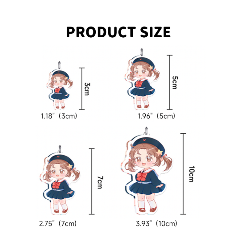 Custom Clear Acrylic Keychains - Wooacry