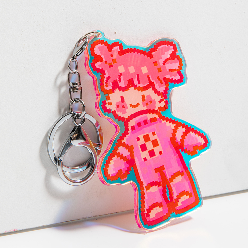 Custom Rainbow Acrylic Keychains - Wooacry