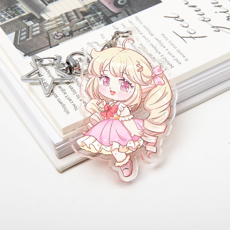 Custom Glitter Acrylic Keychains - Wooacry old version