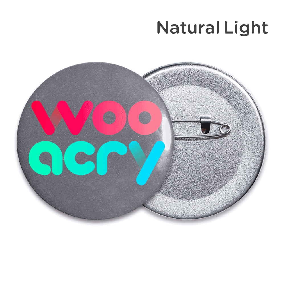 Custom Colorful Reflective Glitter Holographic Badges - Wooacry