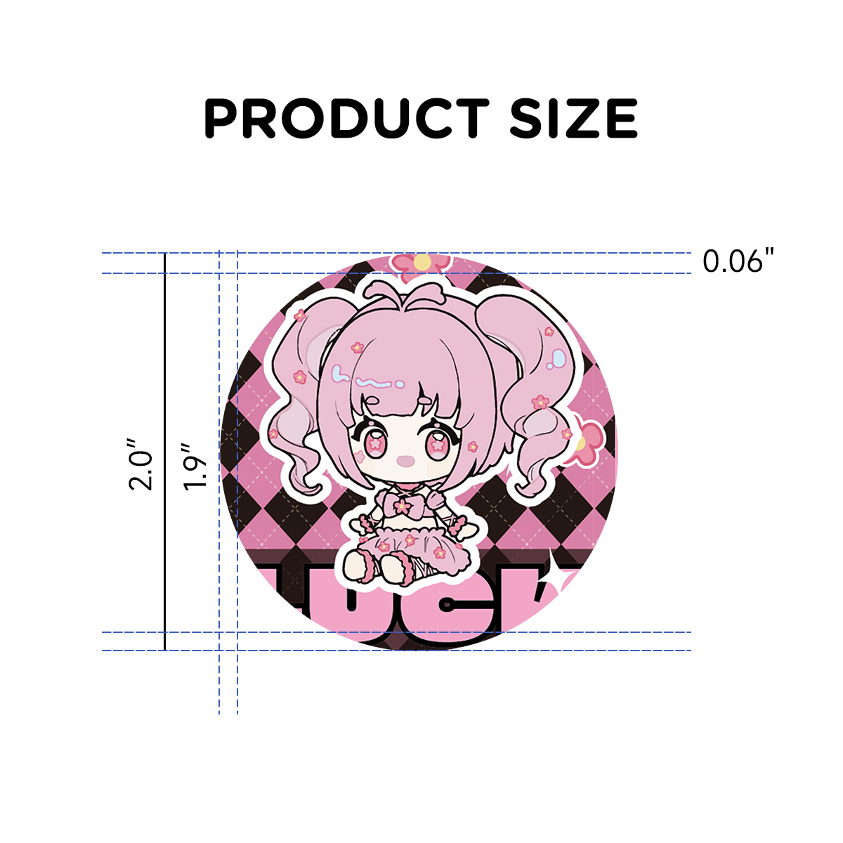 Custom Matte Die Cut Round Stickers 10Pcs/set - Wooacry