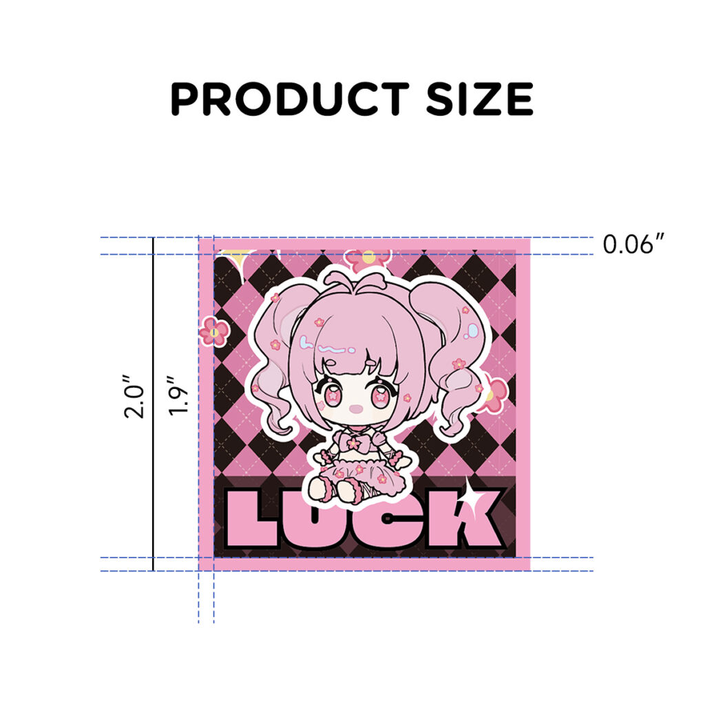 Custom Glossy Die Cut Square Stickers 10Pcs/set - Wooacry