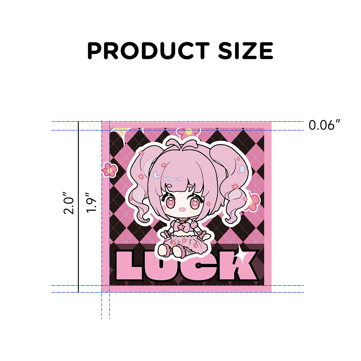 Custom Glossy Die Cut Square Stickers 10Pcs/set - Wooacry