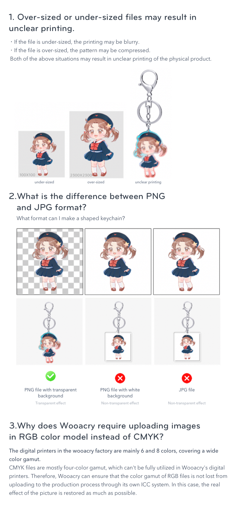 Custom Connection Acrylic Keychains (5pcs/10pcs) - Wooacry