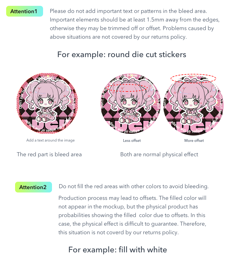 Custom Glossy Die Cut Square Stickers 10Pcs/set - Wooacry