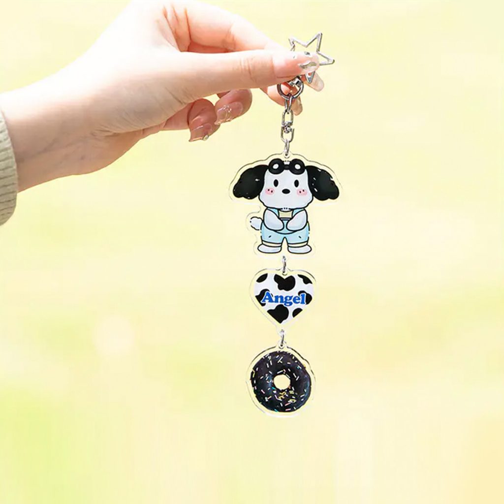 Custom Clear Connected Acrylic Keychains - Wooacry