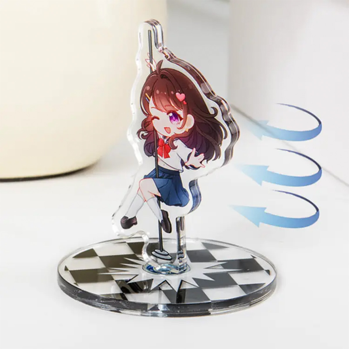 Custom Spinning Acylic Standees - Wooacry