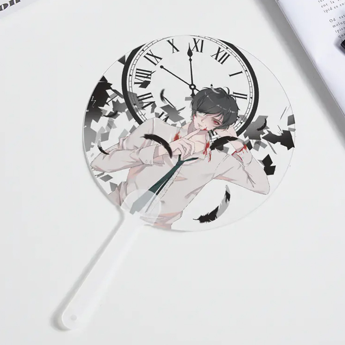 Custom Transparent Hand Fan - Wooacry old version