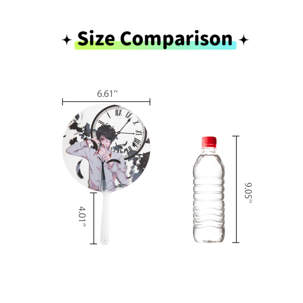 Custom Transparent Hand Fan - Wooacry