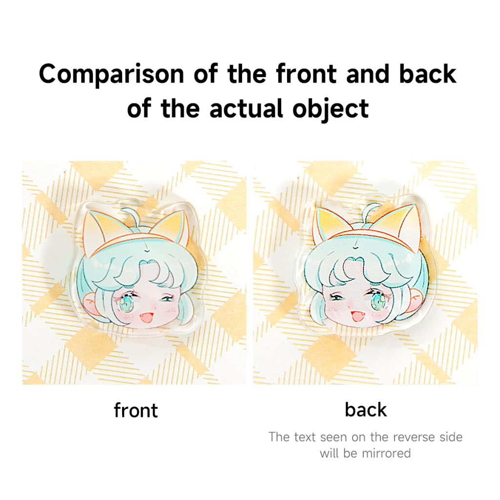 Custom Glitter Acrylic Keychains - Wooacry