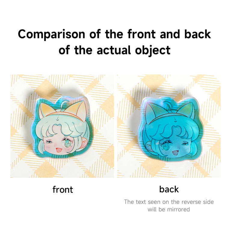 Custom Rainbow Acrylic Keychains - Wooacry