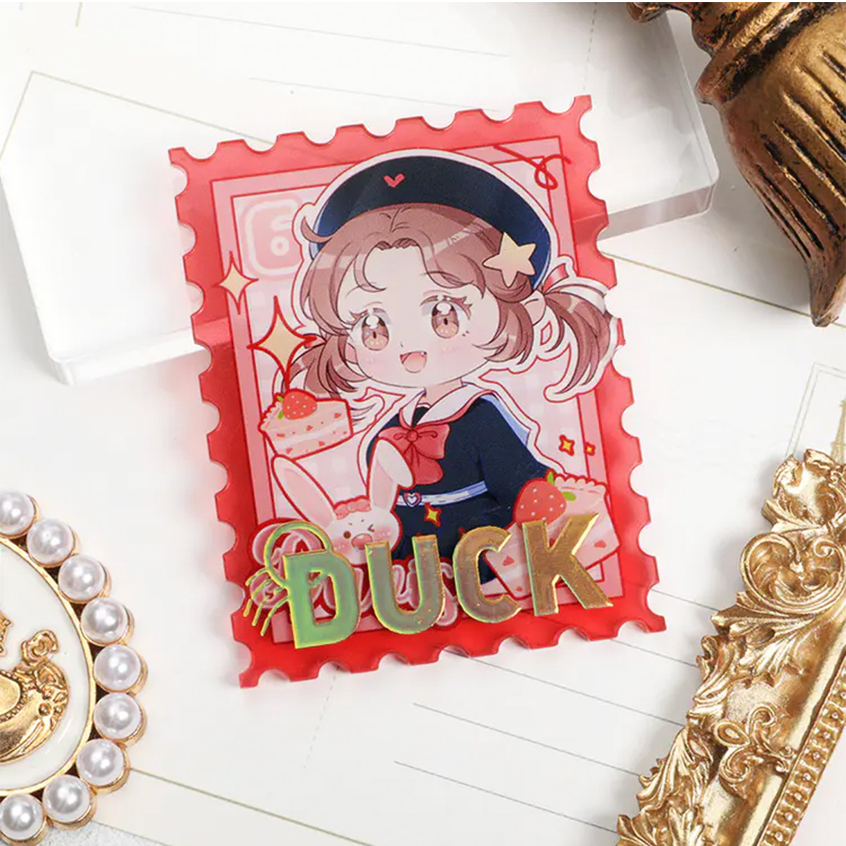 Custom Clear Hot Stamping Acrylic Stamp - Wooacry