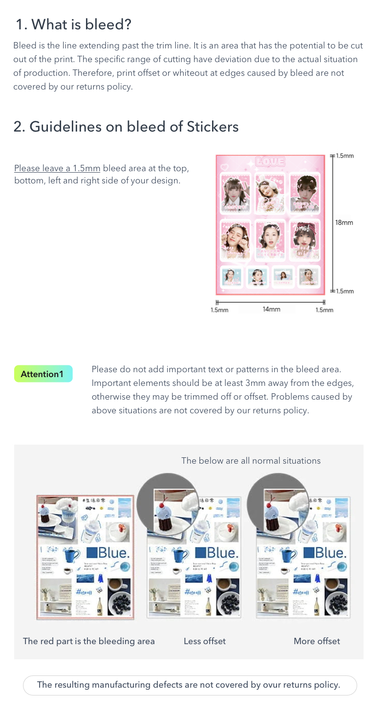 Custom Coated Paper Sticker Sheet - Wooacry