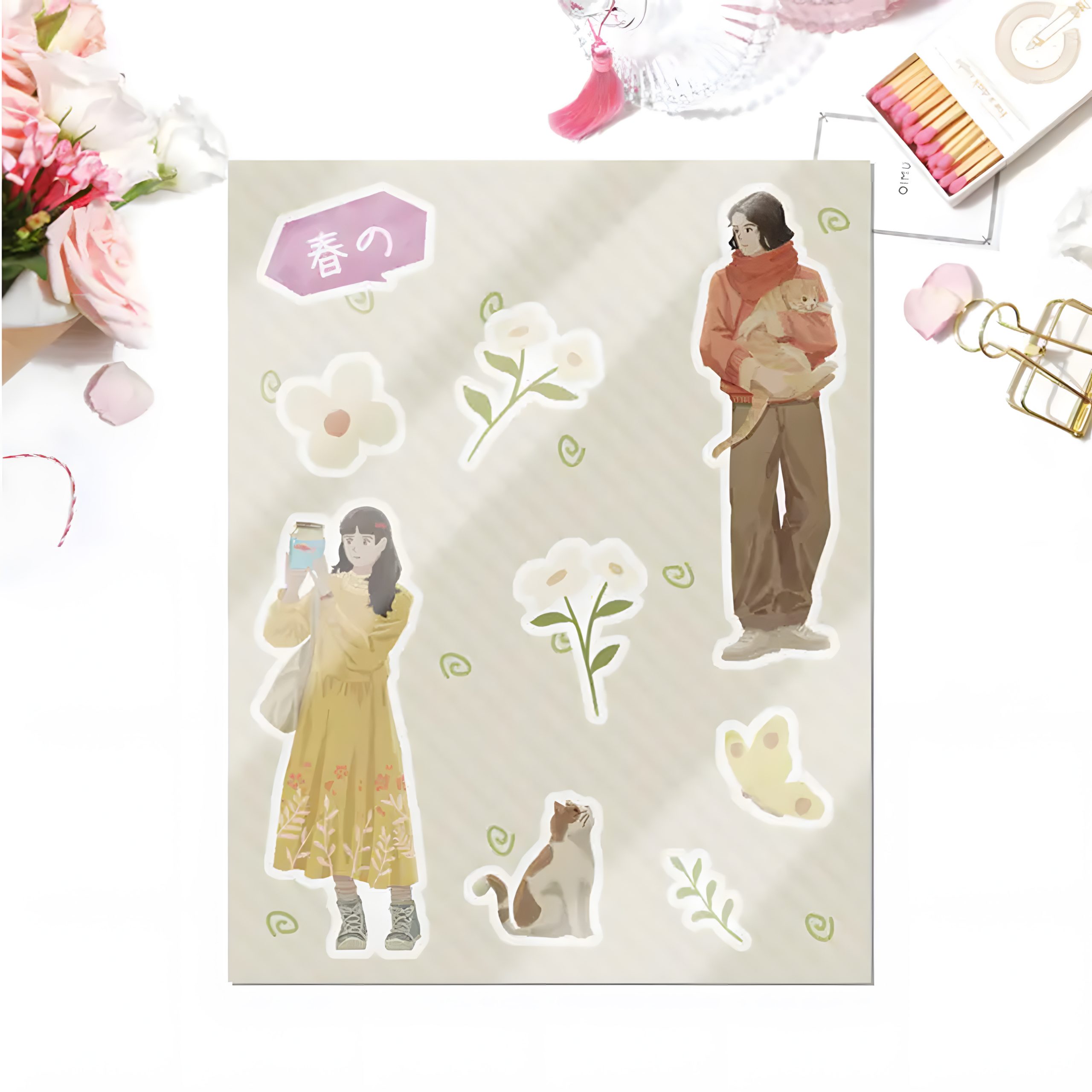 Custom Coated Paper Sticker Sheet - Wooacry