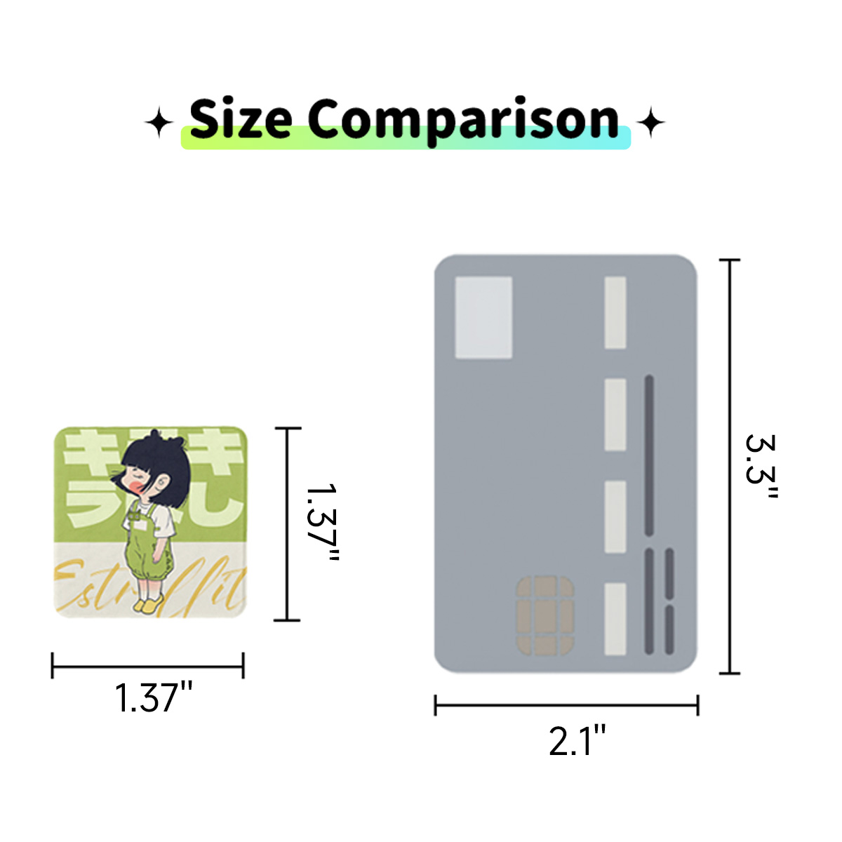 Custom Lenticular Stickers 5Pcs/set - Wooacry