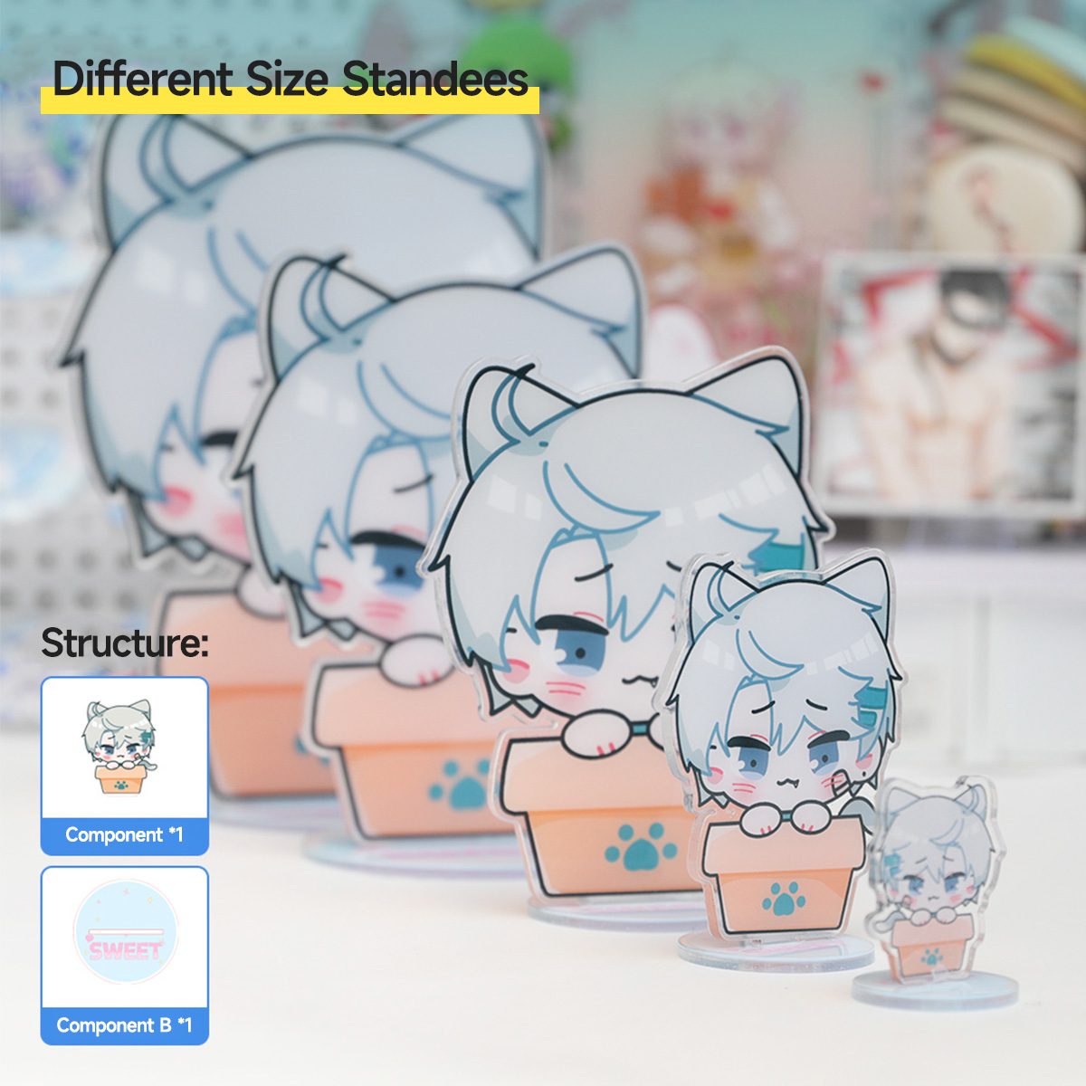 Custom Single Insert Acrylic Standees - Wooacry