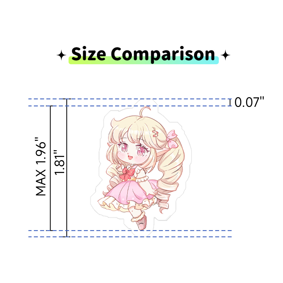 Custom Colorful Edge Die Cut Stickers 8Pcs/Set - Wooacry