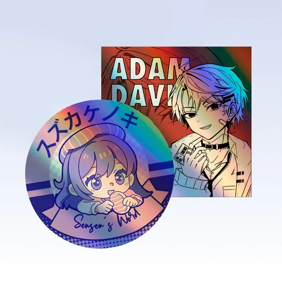 Custom Holographic Coated Paper Stickers 10Pcs/Set - Wooacry old version