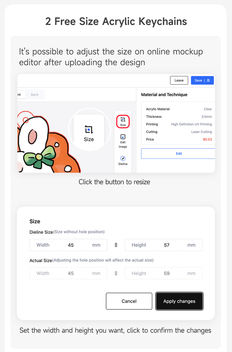 Custom Acrylic Keychains - Wooacry