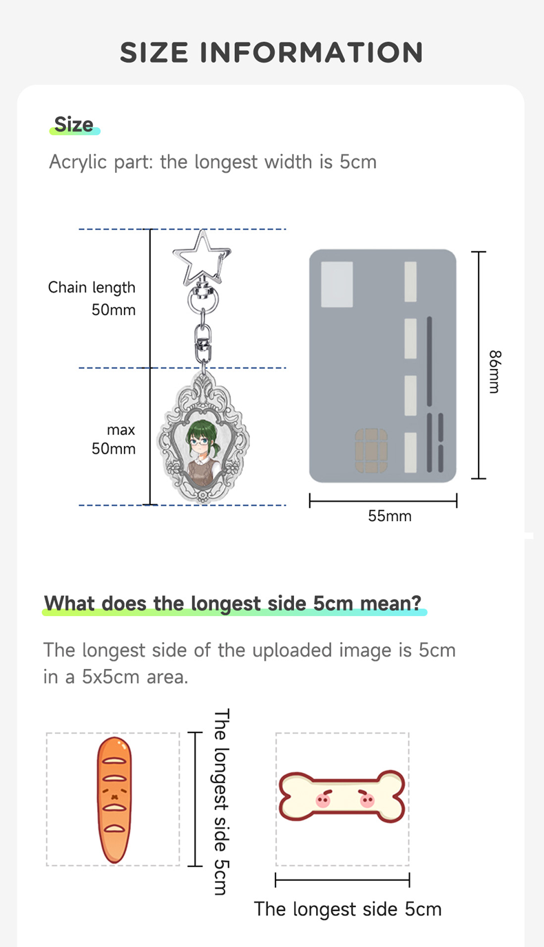 Custom Pearl Acrylic Keychains - Wooacry