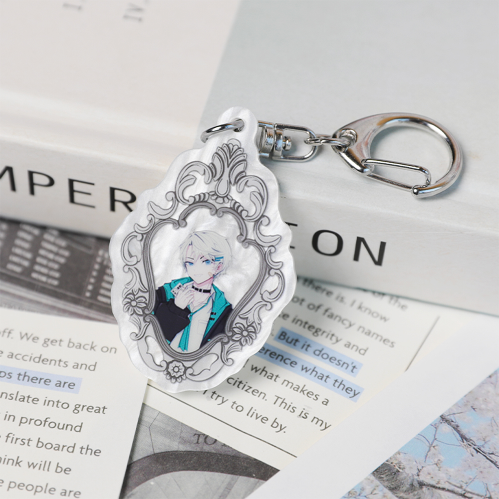 Custom Pearl Acrylic Keychains - Wooacry