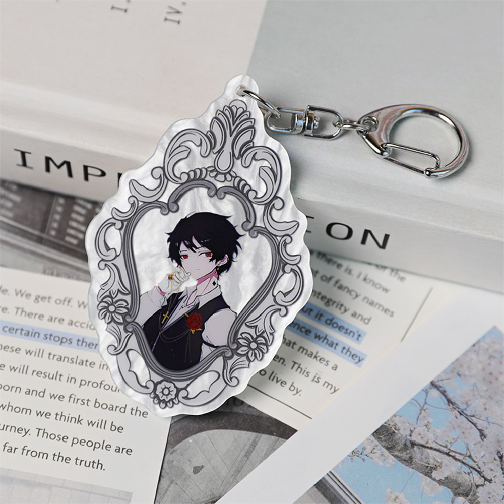 Custom Pearl Acrylic Keychains - Wooacry