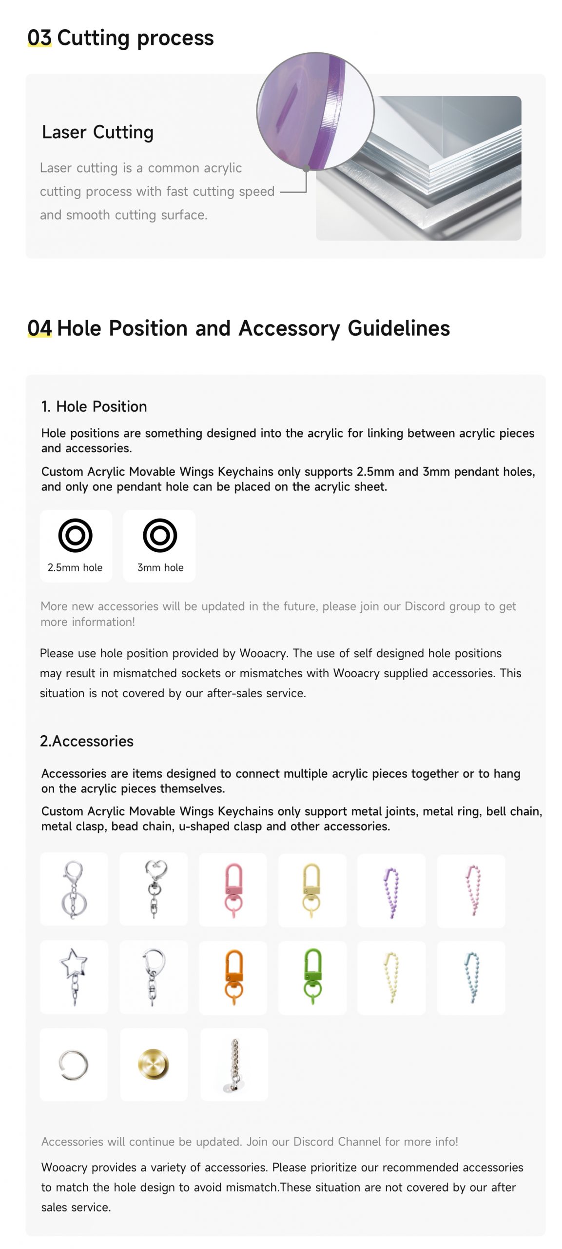 Custom Acrylic Movable Wings Keychains - Wooacry