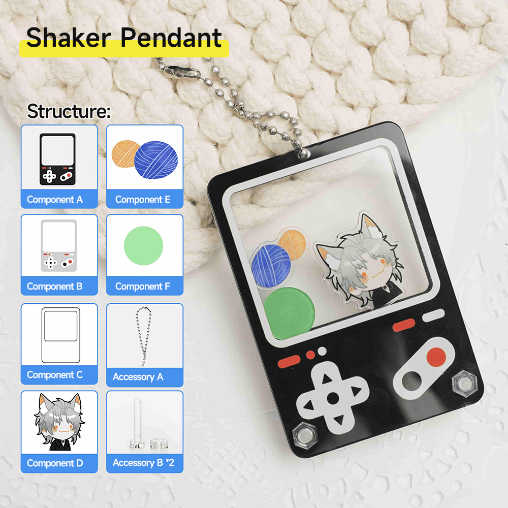 Custom Acrylic Shaker Pendant - Wooacry