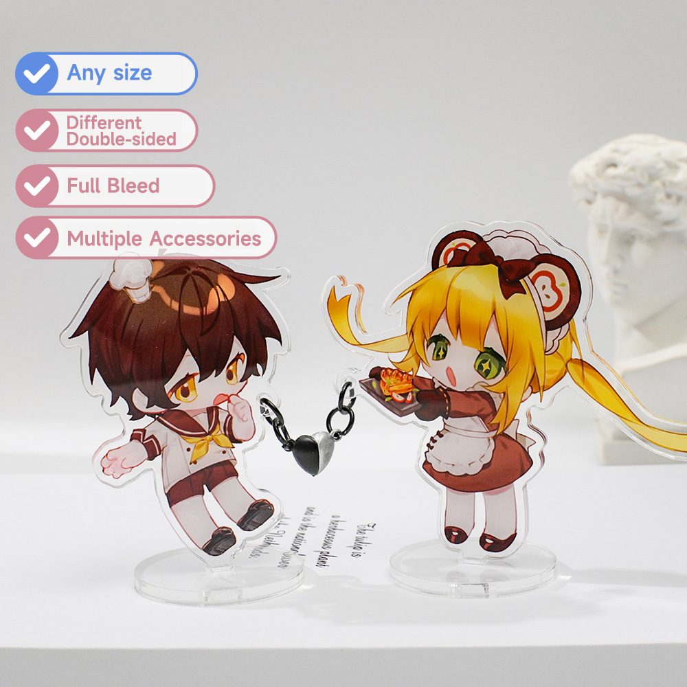 Custom Acrylic Magnet Keychains/Magnet Standees - Wooacry old version