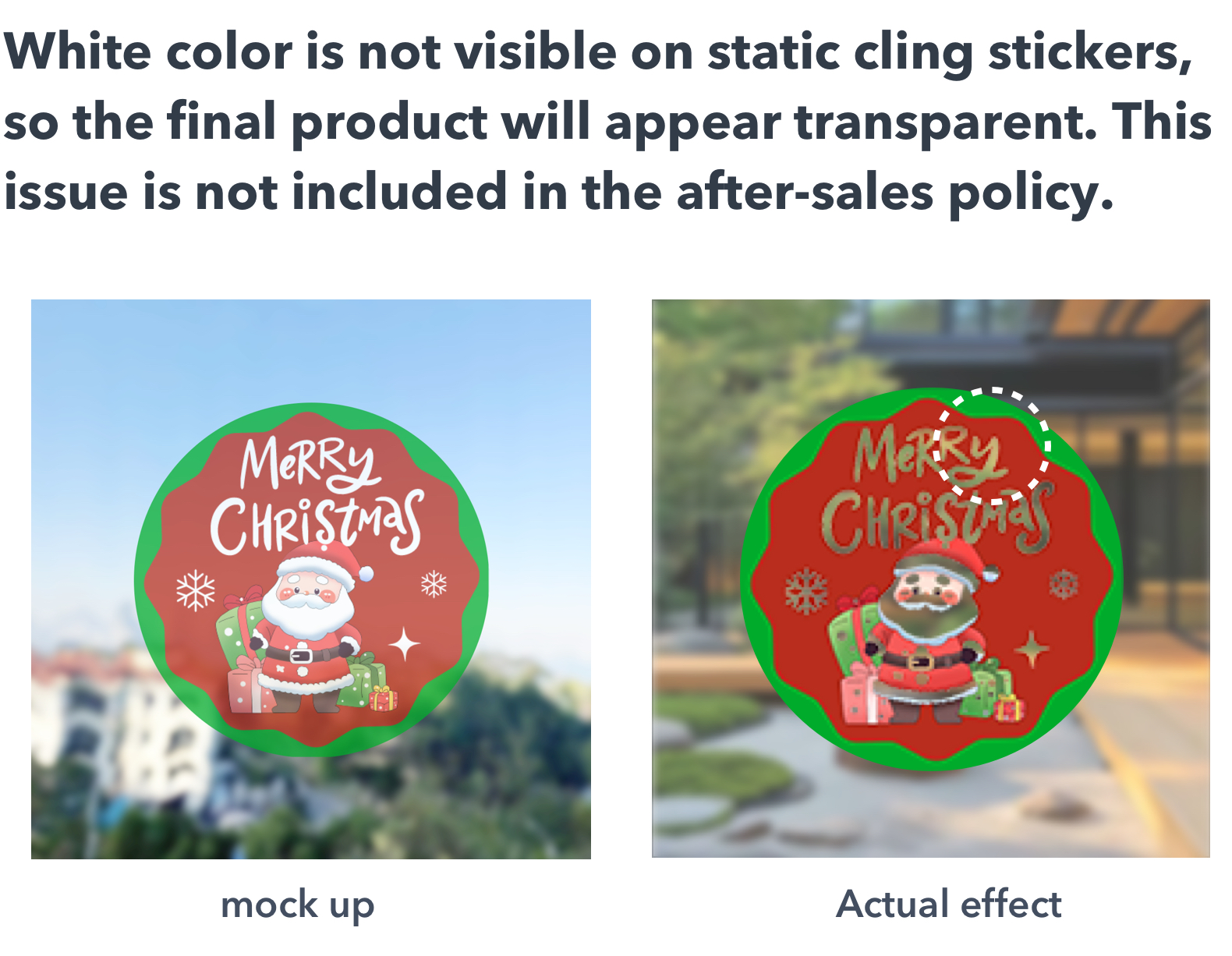 Custom Static Cling Stickers - Wooacry old version