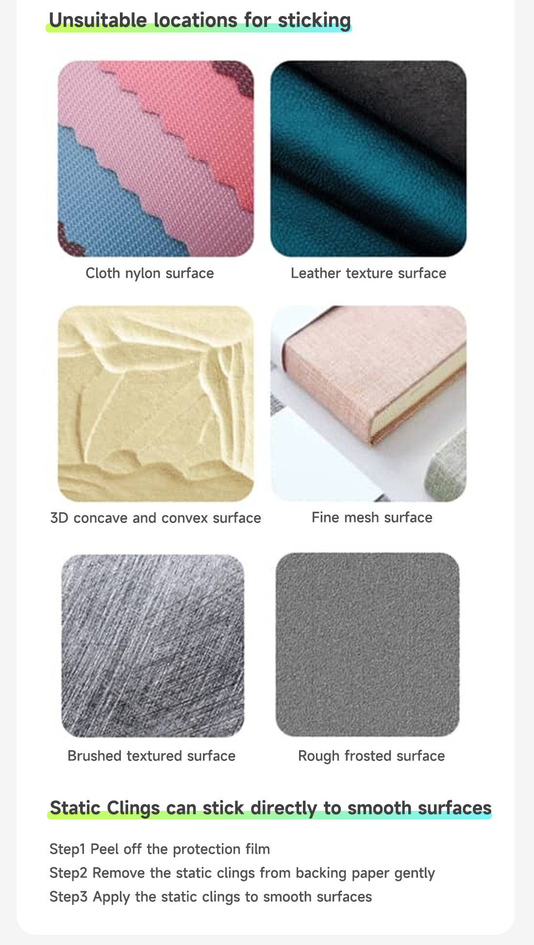 Custom Static Cling Stickers - Wooacry old version